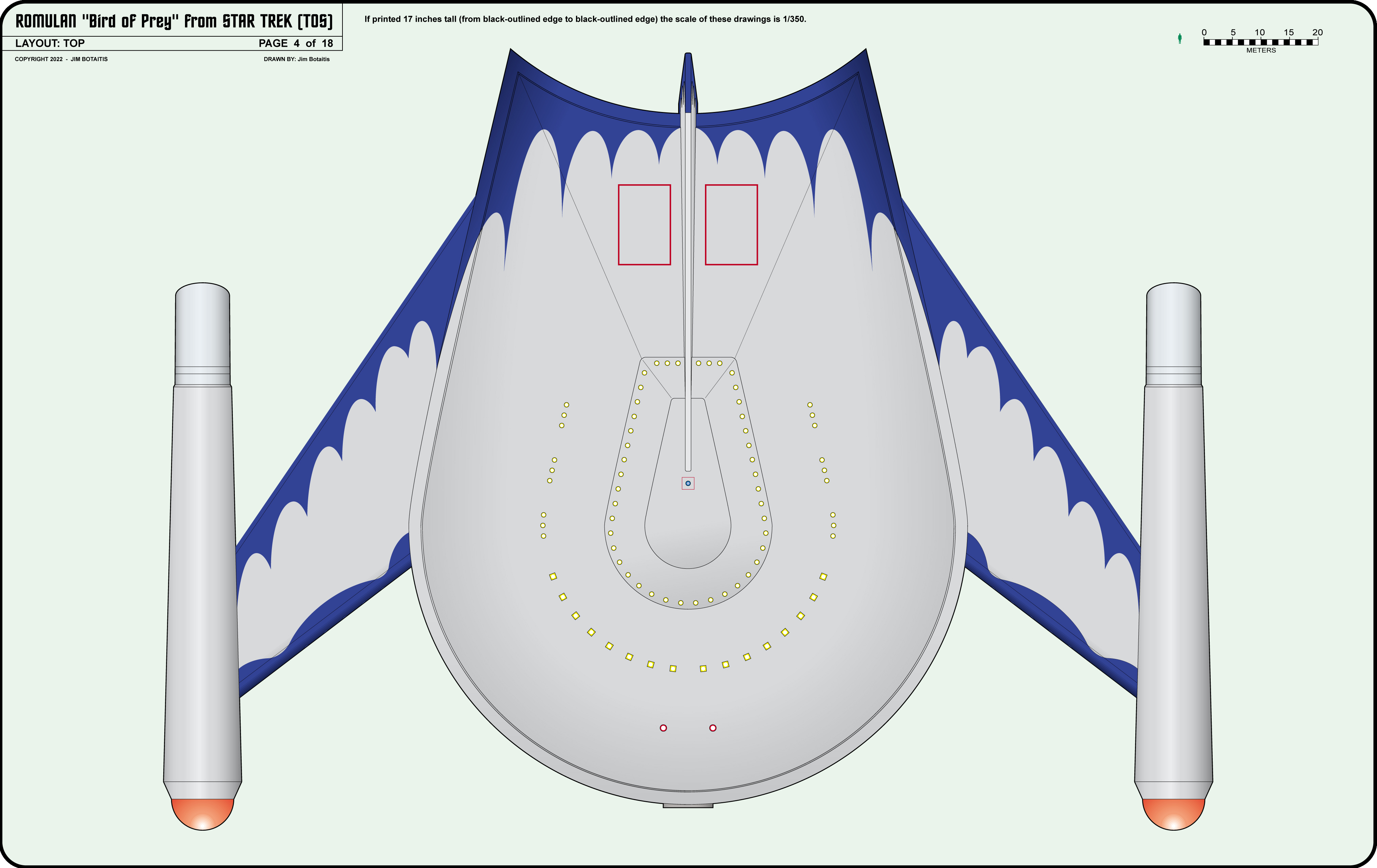 JBOT Decals - Romulan Bird of Prey (Star Trek - TOS)