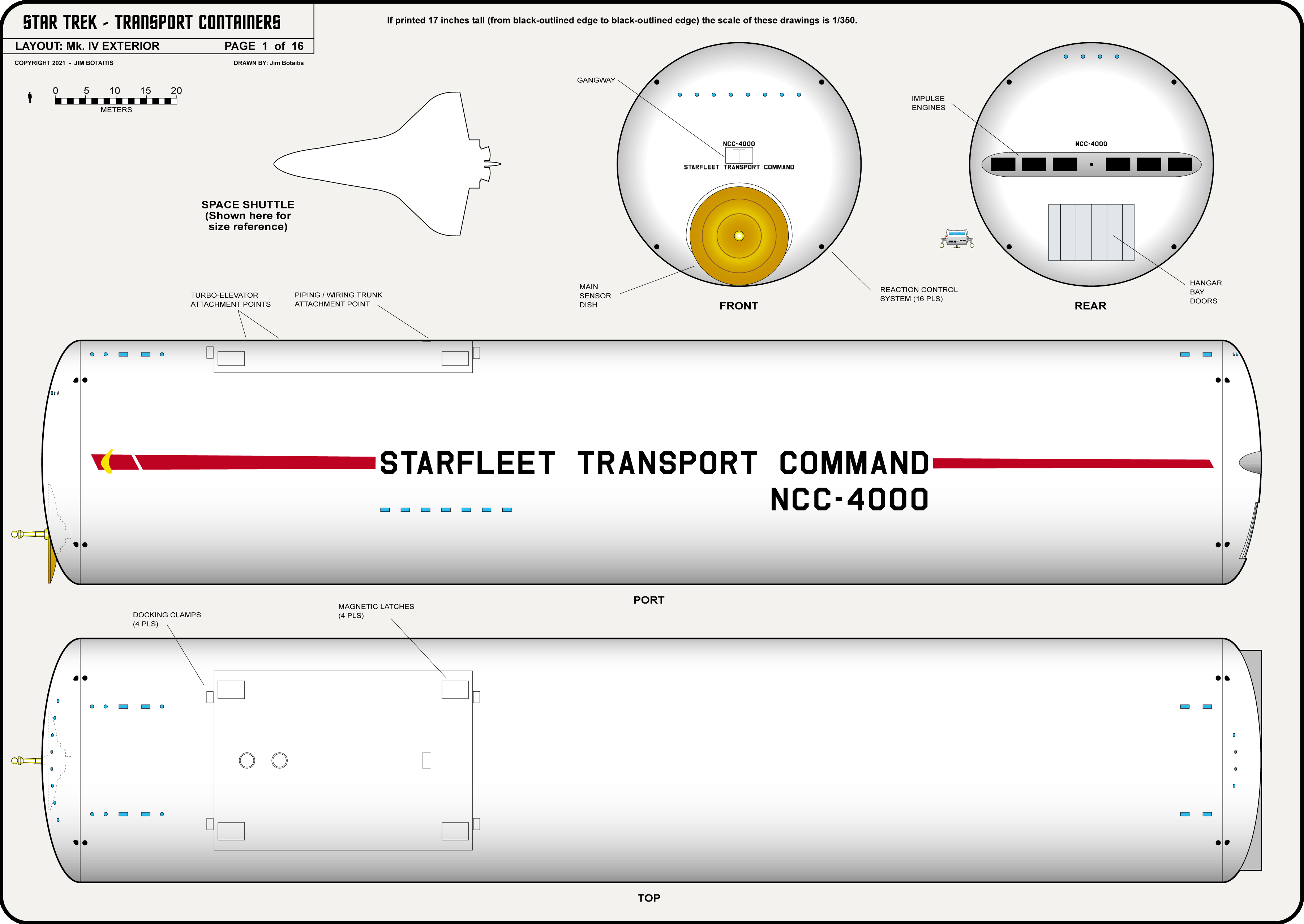 JBOT Decals - Transport Container (Star Trek - TOS)