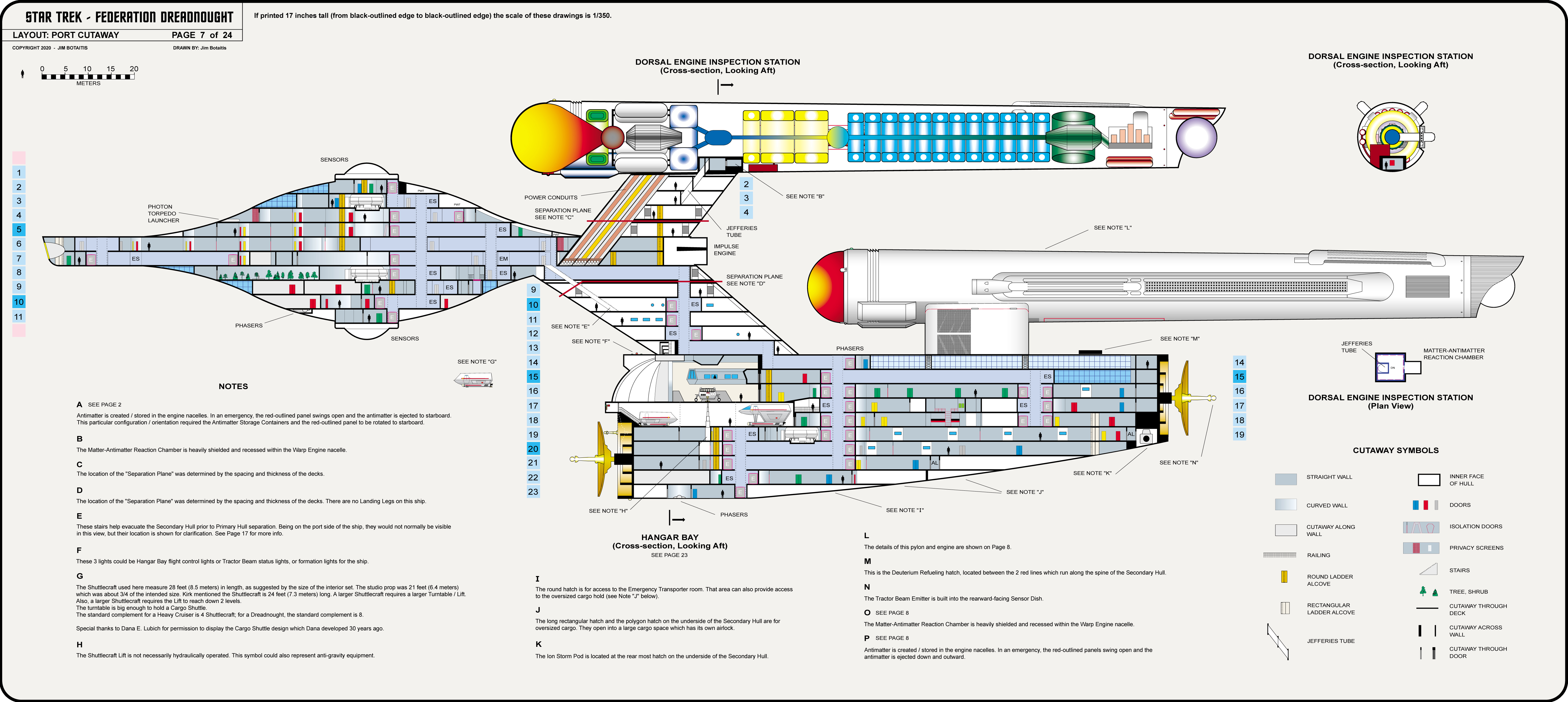 JBOT Decals - Federation Dreadnought (Star Trek - TOS)