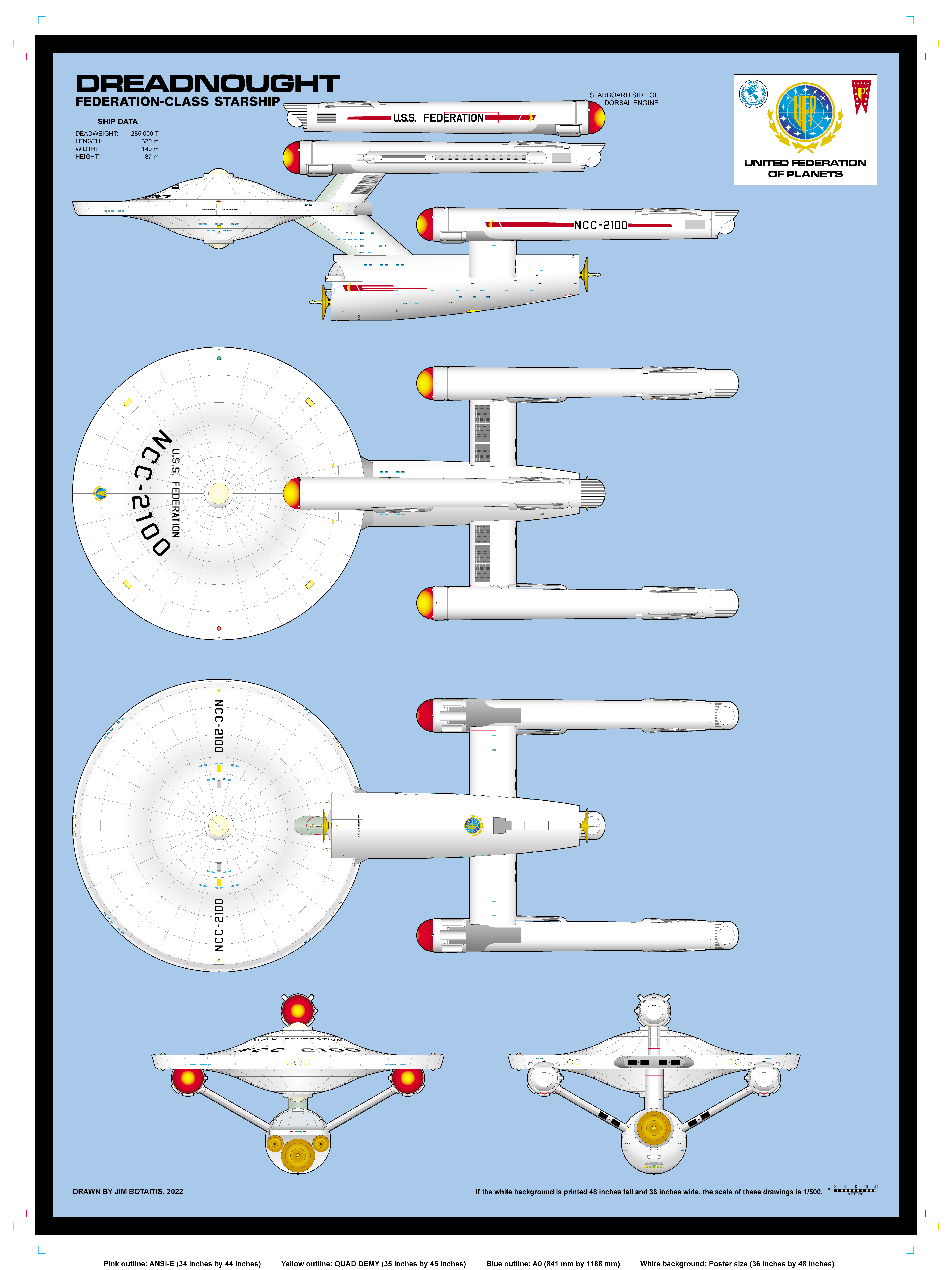 JBOT Decals - STAR TREK SHIP POSTERS